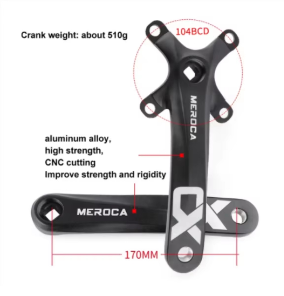 Meroca Crankset 170mm – JanjiRide.SG